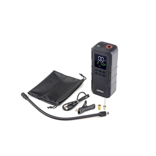 【商品名】　キジマ(Kijima) 電動空気入れ スマートエアポンプ ハイパワーモデル バイク 自動車 自転車 ボール コンパクト 2000mAh×3/ 【商品説明】　・これ一つでオートバイ、自動車、自転車、ボールなど、家中のものに空気入れ...