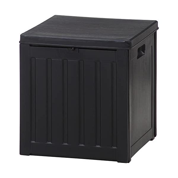 カラー：ブラックサイズ：76Lスタイル：designサイズ:幅42.8×奥行42.8×高さ46.4cm本体重量:2.2kg素材・材質:ポリプロピレン原産国:中国※防水素材ですが、雨ざらしでのご使用はお控えください。※お客様組立商品です。