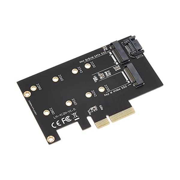 対応M.2カードタイプ :■NVMe: Key M、2230／2242／2260／2280 ■SATA: Key B／B-M、2230／2242／2260／2280コネクタ :■PCI Express (NVMe) 接続用: M.2 (Ke...