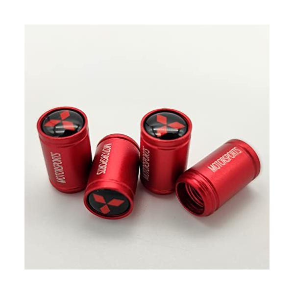 カラー：レッドサイズ：三菱●【見栄えを良くする】取り付け後、瞬時に質感とスポーティさを向上、タイヤ部分の美観特性を見せる●【ファッション】車のドレスアップにはかかせないアイテムです●【デザイン】専用設計、サイドテキストデザインを追加●【高品...