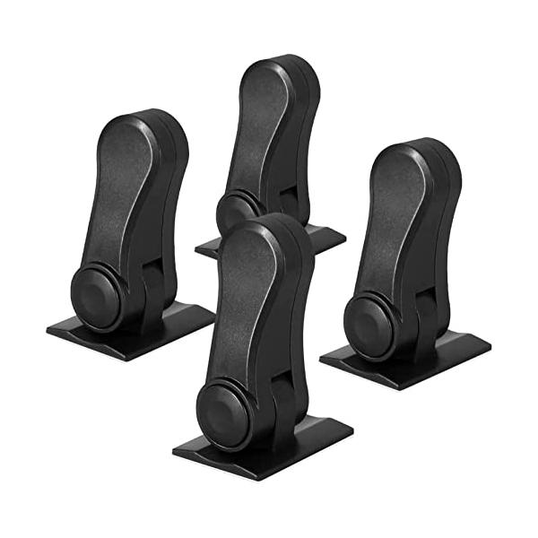 カラー：ブラック 4個入り『サイズ』長さ5cm×幅3.3cm×高さ7.2cm。ドア・戸棚・引き出し・キャビネットなどをロックして、好奇心がいっぱいある赤ちゃんの指はさみ、怪我を防止でき、予期せぬ危険から守ります。『シングルロック』シンプルな...