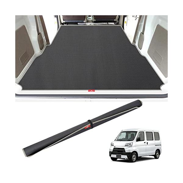 カラー：黒ハイゼットカーゴ旧型【適合車種】 ハイゼットカーゴS320V/S321V/S330V/S331V)、ピクシスバン(S321M/S331M)、サンバーバン(S321B/S331B)に適合します。【ご注意】この商品はリヤシートを格納し...