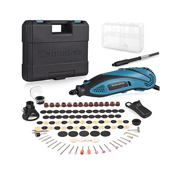 カラー：濃い緑色【レンチ不要のTamodeixチャック】Tamodeixチャック(#3737)を標準付属。手締めで簡単にアクセサリー交換が可能。また、軸径0.8~3.2mmのアクセサリーに対応するので、アクセサリーの軸径に合わせたコレットの...