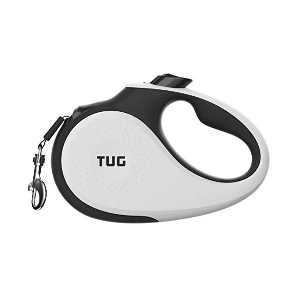 カラー：ホワイトサイズ：S (15kg 未満) 5m簡単に調整の引き込みと5Mのテープリーシュ。タングルフリー360度テープムーブメントSサイズは16kgまでの犬に適していますクイックロックとロック解除機能 - 簡単なロールオンとロールオフ...