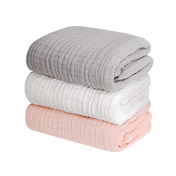 カラー：a. ピンク グレー ホワイトスタイル：a バスタオル3枚セットケラッタのイブルシリーズから ベビーぴったりなガーゼバスタオルセットが新登場！イブルとは、伝統的な韓国寝具のこと。イブルの優しい風合いを生かしたコットン100％ガーゼを...