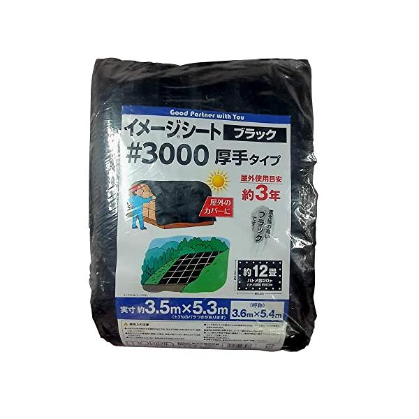 カラー：ブラックサイズ：3.6×5.4mスタイル：1枚【仕様】本体サイズ：3.6×5.4m(呼称)、実寸サイズ：3.5m×5.3m(約12畳)/材質：ポリエチレン(本体)、アルミニウム(ハトメ)/ハトメ数：20ヵ所/ハトメ間隔：約90cm/...