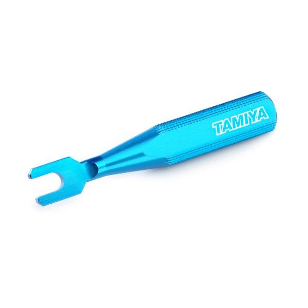 TURNBUCKLE WRENCHターンバックルシャフトの調整に先端やグリップがコンパクトなのでダンパーなどに干渉しにくいサイズ基本スペック:ブルーアルマイト仕上げのアルミ削り出し製適応車種・パーツ:TA04S、TA04R、TRF414Mシ...