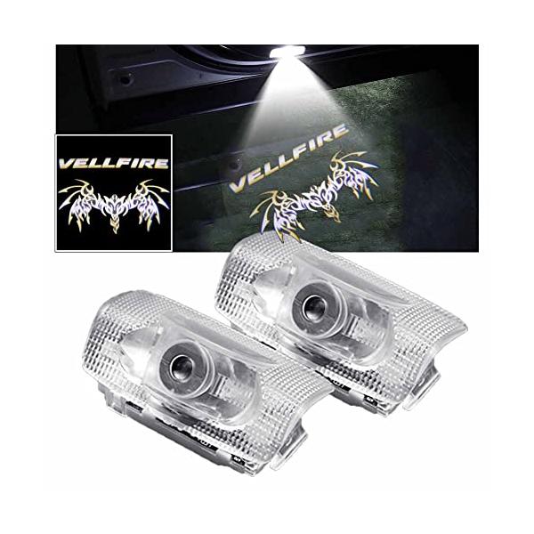 カラー：Vellfire-yellowサイズ：2個 (x 1)『適合車種』： Vellfire 20系 30系 10系 50系 ヴェルファイア 、『また、1年間の品 質を設けております。』『用途』：投影ロゴ、ドアを開けると、ウェルカムライト...
