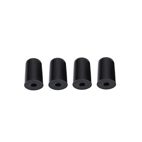 カラー：ブラックサイズ：2.5×1.5cmゴム製、耐久性ありエンドピンキャップは高品質のゴム素材を採用し、変形しにくく、頑丈で耐久性があります。交換用軽量で小型のラバーエンドピン、４個入りなので、長時間の使用にも十分対応可能です。エンドピン...
