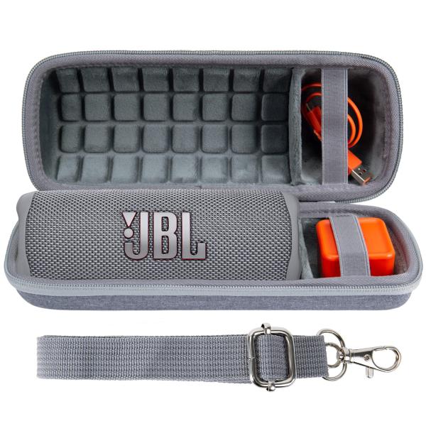 カラー：グレー ハードケースサイズ：ハードケース1.JBL flip 6 スピーカー 収納ケース 保護 (ご注意: ワイヤレススピーカー jbl flip 6及び他のアクセサリーが含まれません)2.耐久性が高く、何千もの開閉ファスナーに耐え...
