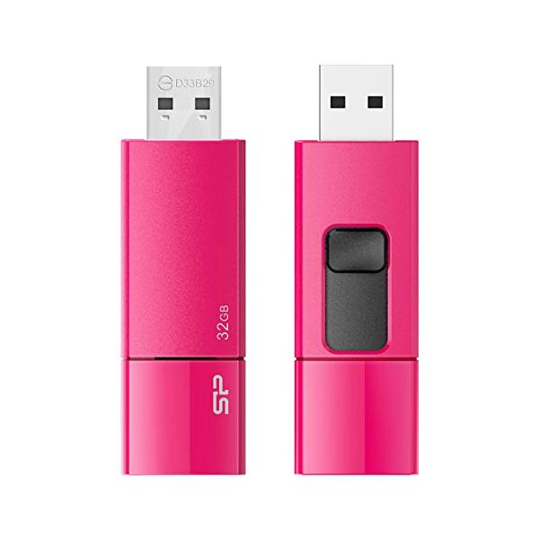 カラー：ブラックサイズ：32GB片手で簡単操作、キャップレスのスライド式USBメモリ傷や指紋が付きにくいツヤ消し加工スタイリッシュな形状、鮮やかなピンクカラーリングでモダンな外観バックアップなどの機能を備えたソフトSP Widget無料ダウ...