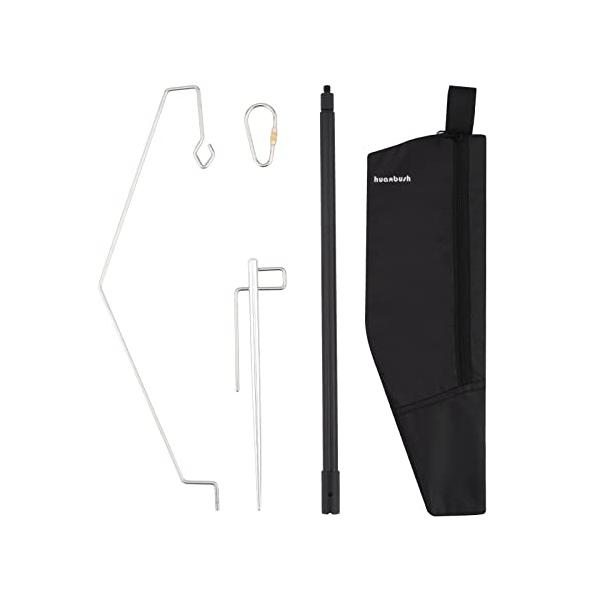 スタイル：ランタンスタンド【キャンプをさらに楽しくする】夜のキャンプは、ランタンを吊り下げてほのかな光の中で過ごしたい…という方におすすめのランタンスタンドです。【セット内容・素材】吊り下げフック及び補助ペグ：ステンレス鋼、伸縮ロッド：アル...