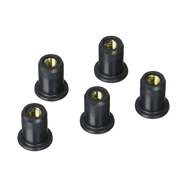 カラー：ブラックサイズ：12.7mm×14.2mm穴径9.6~10.0mm | 板厚0.5mm~5.0mmC550 M5×P0.805ヶ1SET各純正指定品ウェルナットはクロロプレンゴムに黄銅ナットを埋め込んだ締結部品です