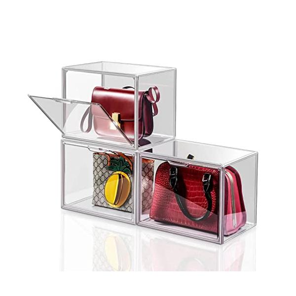 カラー：透明スタイル：design【大きいサイズ】商品サイズ36(幅)×22(奥行き)×28(高さ)cm.省スペース、収納商品の最高の選択。【多機能】透明のデザインで、ケースだけではなく、かばん、本、おもちゃ、靴などが収納できます。【高品質...