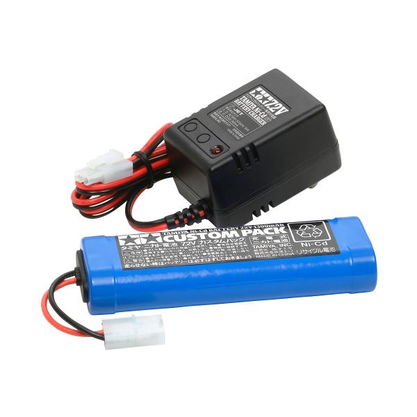 カラー：ブルーRCの入門用として最適な、手頃な価格の走行用7.2Vバッテリーです。十分な放電特性を持ち、容量は1300mAh。540モーター搭載のマシンで約7分の連続走行が可能です。バッテリー:公称容量1300mAh 公称電圧7.2V サイ...