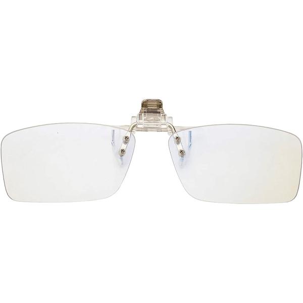 カラー：ホワイトサイズ：度数：＋2.0着脱簡単：クリップ式なのでお使いの眼鏡にワンタッチで取り付けれる前掛け老眼鏡(リーディンググラス)。※眼鏡無しでは使用できません。跳ね上げ機能：メガネのかけ外しをせずにレンズ部分を跳ね上げることで、二つ...