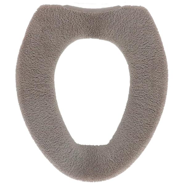 カラー：ブラウンサイズ：幅25×奥行16×高さ2cmスタイル：【便座カバー】O型商品サイズ： 幅25×奥行16×高さ2cm素材：アクリル100%カラー：ブラウン洗濯 機で丸洗い可能◎ 繰り返しご使用頂けます。パイプ通し不要、すっきりフィット