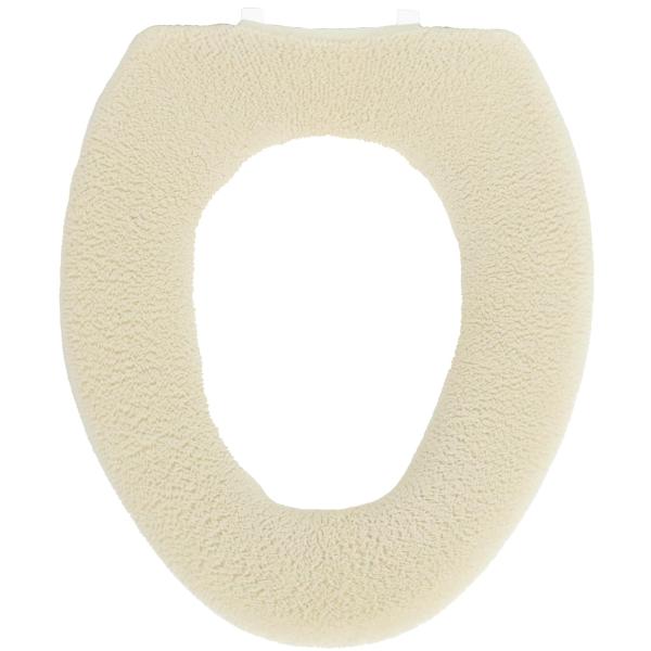 カラー：ベージュサイズ：幅25×奥行16×高さ2cmスタイル：O型●トイレ便座カバー　O型素材：アクリル100%　原産国：中国カラー：ベージュ●かぶせて留めるだけ！かんたんセット！●洗濯 機で丸洗い可能！