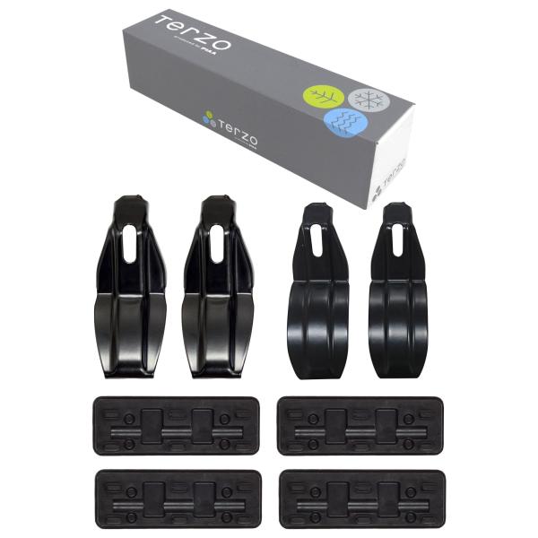 カラー：ブラックスタイル：EH型式:JB5,6,7,8年式:H15. 9~H20.10システムキャリア:EF14BL/SL/BLX + EB1(110cm)フットと車体ルーフを固定するパーツです。適用キャリアフット間寸法は車両により、約1c...