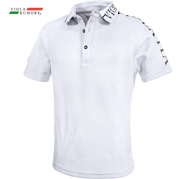 VIOLA RUMORE※細身の作りですので、サイズ表をご確認ください。■仕様:半袖　メタル釦　ロゴ入りジャガード襟　厚盛ラバーPT(肩)　シリコンジェルPT(後ろ) ブランドワッペン(右袖)サイドスリット■素材:本体：ポリエステル92％ ...
