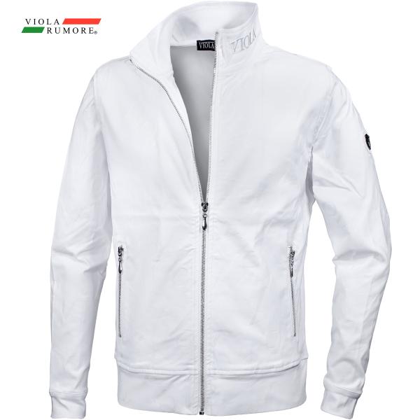 VIOLA RUMORE別売りのボトム(品番62117)とセットアップ可能■仕様:ストレッチあり　長袖　ハイネック　ポケット　刺繍(襟)　袖口ファスナーあき　ブランドワッペン(左袖)■素材:レーヨン75％ ナイロン22％ ポリウレタン3％■...