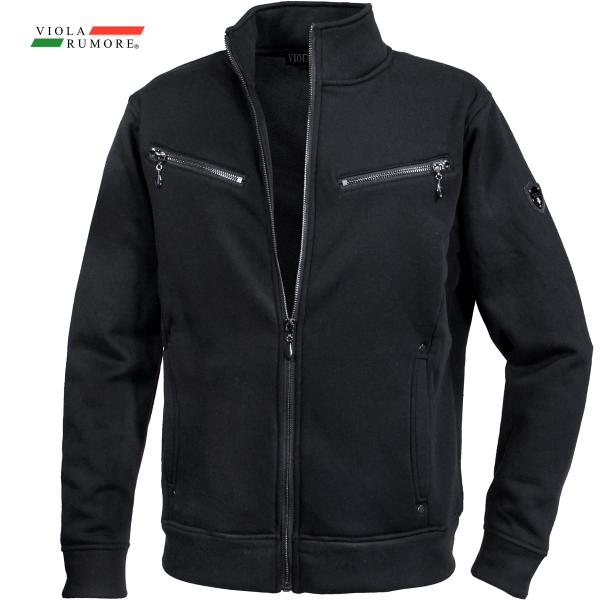 VIOLA RUMORE別売りのボトム(品番62121)とセットアップ可能■仕様:ストレッチあり　長袖　ハイネック　ポケット　胸ポケットは飾り　袖口ファスナーあき　ブランドワッペン(左袖)■素材:ポリエステル70％ 綿30％■キーワード：ス...