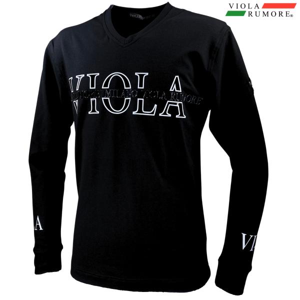 VIOLA RUMORE※当ページに掲載している商品画像・説明文等は当店が独自に制作したものであり、無断転載・使用は著作権法により禁止されています。■仕様:Vネック　長袖　袖口リブ　高周波PT+ジェルPT(前)　シートPT(袖口)　ブランド...