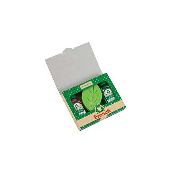 商品サイズ 幅×奥行×高さ :幅179 x 奥34 x 高さ143mm内容量:100ml x 2本 + スポンジ材質:食器用洗剤ボトル:PET キャップ:PP リーフスポンジアクリル不織布、ポリウレタンブラント名: フロッシュメーカー名: ...