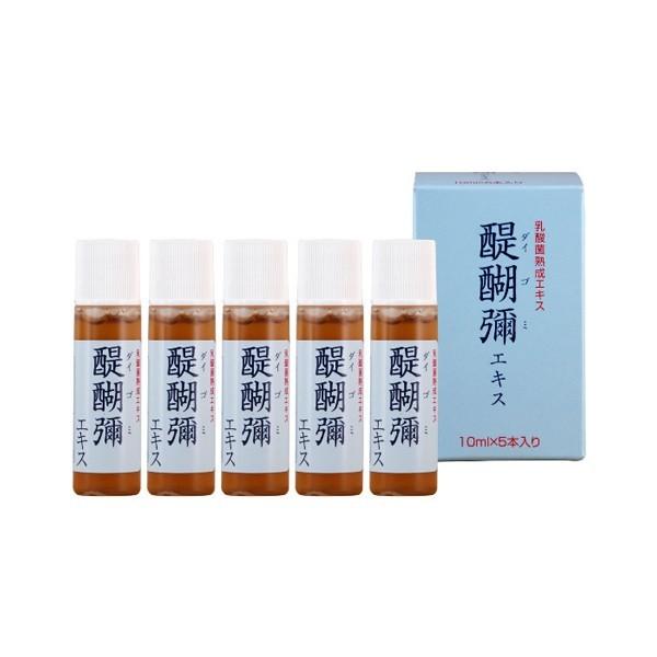 醍醐彌(だいごみ)エキスは、乳酸菌マイクロ熟成エキスの原液100％です。醍醐彌エキスは、保存料・香料・酸味料などの化学物質を一切入れておりません。