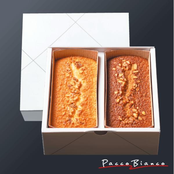 食べきりサイズでちょうど良い、少し小さめサイズのパウンドケーキ2種の詰め合わせが新登場！モンドセレクション2020最高金賞を受賞したパッコビアンコの大人気「ガトーフィナンシェ」をはじめモンドセレクション受賞の5つの味から選べるお得なセレクシ...