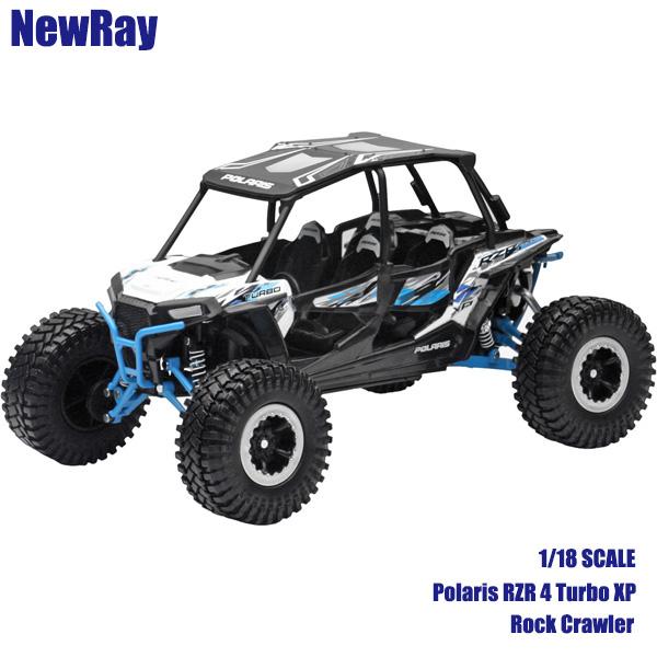 NewRay 1/18 UTV サイド・バイ・サイド・ビークル スケールモデルブランド：NewRay ニューレイサイズ：18分の1スケール / 全長約22cm車種：Polaris ポラリス RZR 4 Turbo XP Rock Crawl...