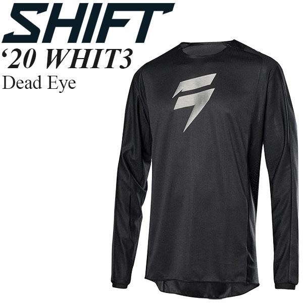 モトクロス/オフロード/エンデューロ/トライアル ジャージ※米国より発送となり、納期は1-2週間です。ブランド：Shift シフト初度登録年：2020モデル：WHIT3 ホワイトデザイン：Dead Eye デッドアイカラー：　黒色 (ブラッ...