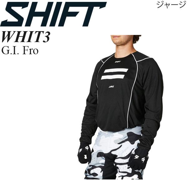 モトクロス/オフロード/エンデューロ/トライアル ジャージ※米国より発送となり、納期は1-2週間です。ブランド：Shift シフトモデル：WHIT3 ホワイトデザイン：G.I. Fro ジーアイフローカラー： 黒 (ブラック)ジャージサイズ...