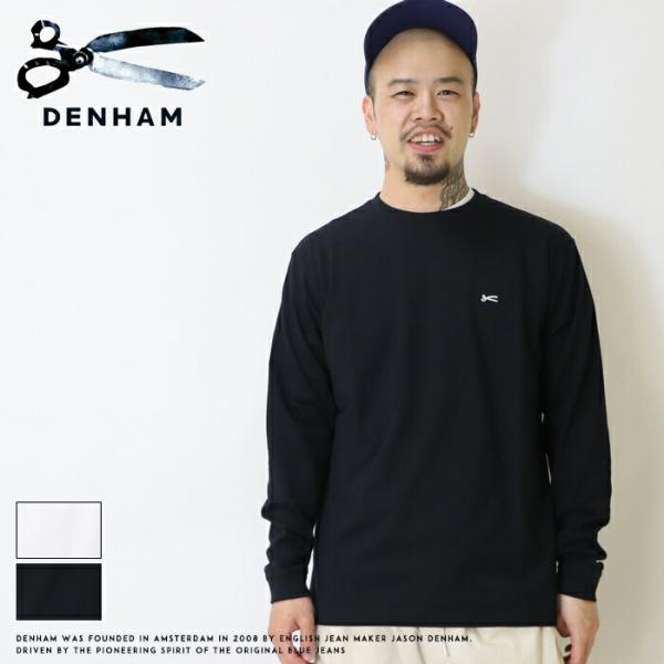 デンハム DENHAM tシャツ ロンt 長袖 刺繍 ロゴ ワンポイント シンプル アメカジ メンズ 国内正規品 01-24-01-52-010/01-24-01-52-012胸元に施されたシザーズマーク刺しゅうがさりげないアクセントになる...