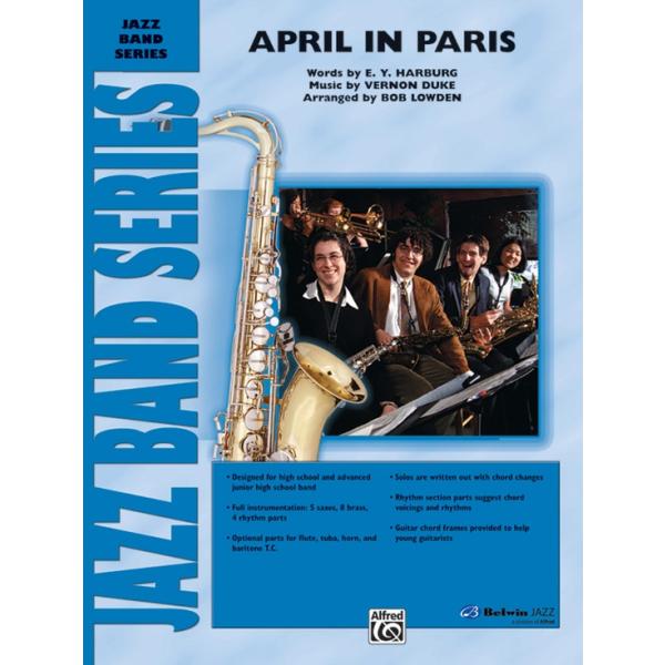 商品タイトル：April in ParisVernon Duke / 編曲：Bob Lowden商品形状: ビッグバンド | 楽譜 | 総譜+パート譜品番：Alfred Publishing 00- WBRP2004送料：この商品は、ヤマト...