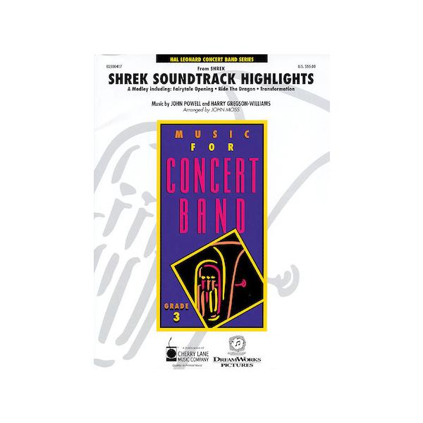 商品タイトル：Shrek Soundtrack highlightsGregson-Williams ・ Powell / 編曲：John Moss商品形状: 吹奏楽 | 楽譜 | 総譜+パート譜品番：Hal Leonard 0250041...