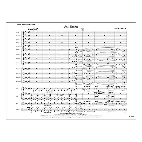 商品タイトル：As I RecallRob Vuono, Jr.商品形状: ビッグバンド | 楽譜 | 総譜+パート譜品番：FJH Music Company JE4035送料：この商品は、ヤマト運輸のネコポスまたは日本郵便のゆうパケット、...