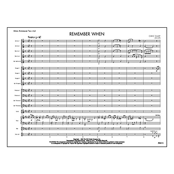商品タイトル：Remember Whenクリス・シャープ | Chris Sharp商品形状: ビッグバンド | 楽譜 | 総譜+パート譜品番：FJH Music Company JE4111送料：この商品は、ヤマト運輸のネコポスまたは日本...