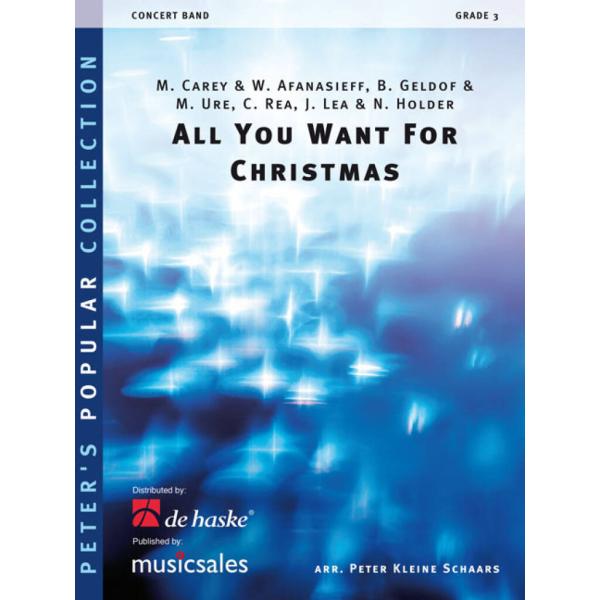 商品タイトル：All You Want for Christmas編曲：ペーテル・クライネ・スハールス | 編曲：Peter Kleine Schaars商品形状: 吹奏楽 | 楽譜 | 総譜+パート譜品番：De Haske 1583-08...