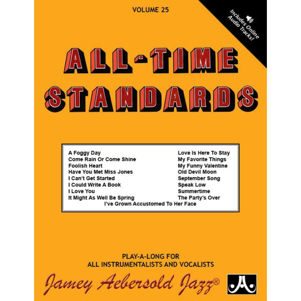 商品タイトル：Aebersold Play-A-Long Volume 25: All-Time Standardsジェイミー・プレイアロング Vol. 25品番：Jamey Aebersold Jazz V25DS送料：この商品は、ヤマト...