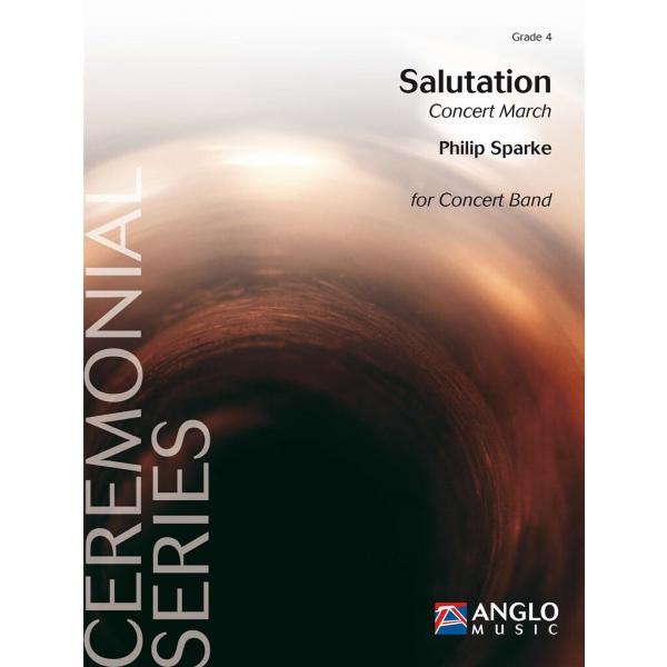 商品タイトル：Salutation: (Full Score, No Parts）コンサート・マーチ「サルティション」フィリップ・スパーク | Philip Sparke 商品形状: 吹奏楽 | 楽譜 | フルスコアのみ品番：Anglo M...