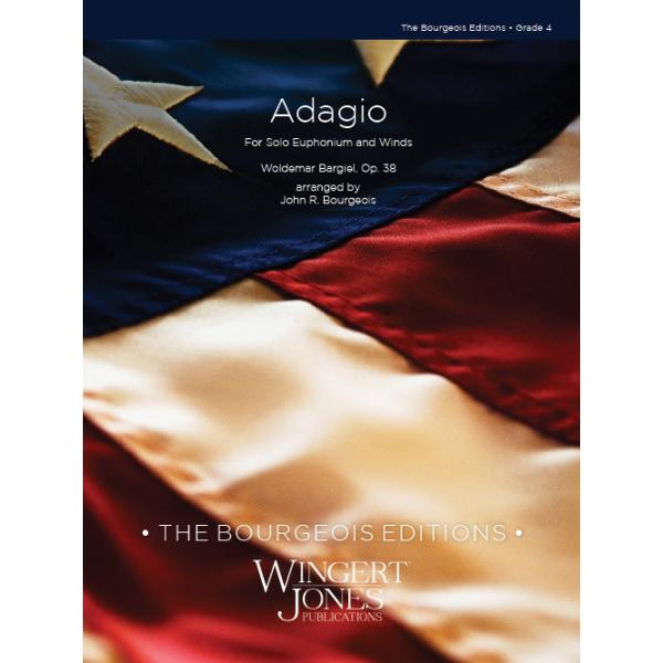 商品タイトル：Adagio: for Solo Euphonium and Winds: (Full Score, No Parts）ソロ・ユーフォニアムと吹奏楽のためのアダージョヴォルデマール・バルギール/編曲：ジョン・R. ブージョワー...