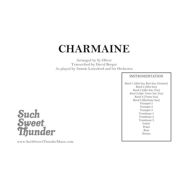 商品タイトル：A CharmaineSy Oliver / transcribed by David Berger商品形状: ビッグバンド | 楽譜 | 総譜+パート譜品番：Such Sweet Thunder Music送料：この商品は、...