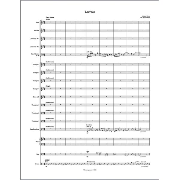 商品タイトル：LadybugMichael Davis / 編曲：Eric Schmitz商品形状: ビッグバンド | 楽譜 | 総譜+パート譜品番：Hip-Bone Music送料：この商品は、ヤマト運輸の宅急便以外での発送であれば送料無...