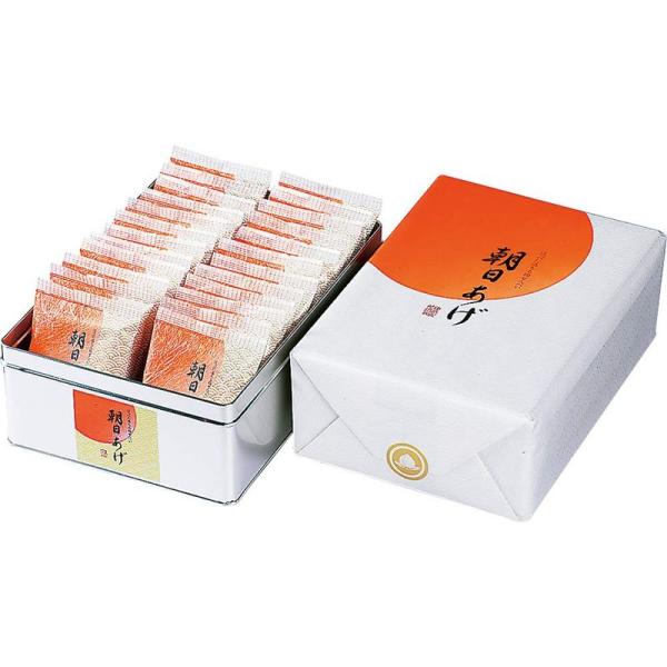 【商品名】　朝日あげ 贈答缶（1枚×24袋入）★★ラッピングについて★★当店ではラッピングは承っておりません。ご了承くださいませ。★★サイズ・カラーの指定について★★商品によってはサイズやカラーのラインナップが複数ある場合がございます。ご希...