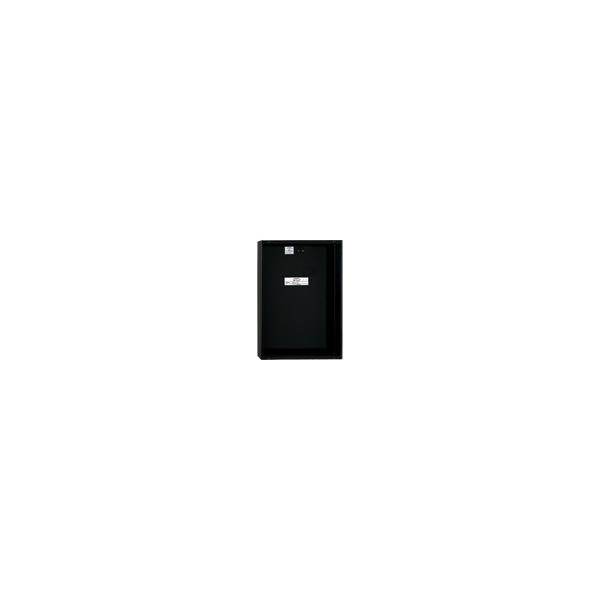種類 ：　埋込ボックス1J型 筐体寸法(mm)： H382×W262×D65 色 ： 黒