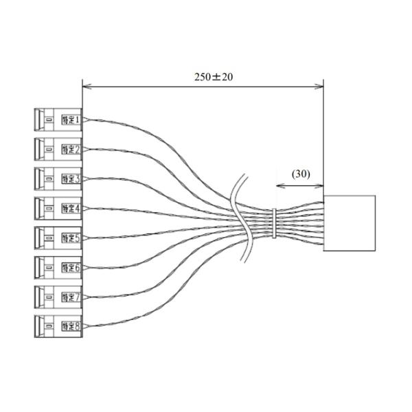 品番：MKN733CA8品名：特定ＣＴケーブル（８回路用）（２５ｃｍ）