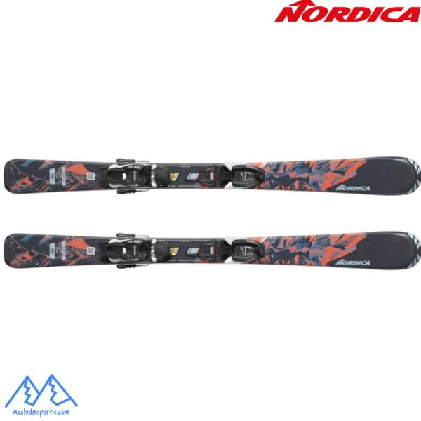 ノルディカ スキーNORDICA TEAM AM FDTJR 4.5 FDT思いっきり雪を楽しむキッズのためのオンピステロッカースキー。SIZE:110cmRADIUS:7mSIDECUT:104-67-93(110cm) Din:0.75...