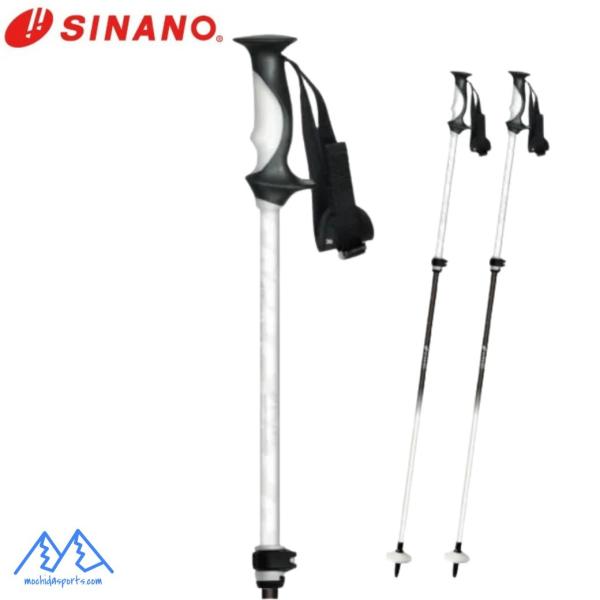 SINANO FREE FAST α 90-115cmシナノ サイズ調整式　スキーポール フリーファストアルファ創業1919年SINANO、基礎スキー フラッグシップモデル。スウィングバランスと高いシャフト固定力で、ロング、ショート、ミドル...