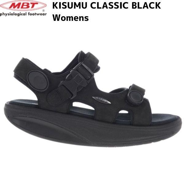 レディース KISUMU CLASSIC BLACKMBTは、美姿勢・基礎代謝UP・体幹トレーニングなどが期待できる世界 最小のスポーツジムの機能性サンダルその日常を特許取得済のMBTソールの特殊構造がながらトレーニングの時間に変えます。特...